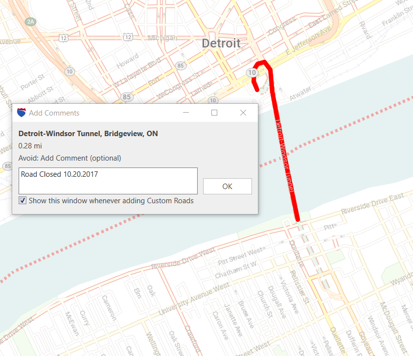 ALK Road Closure Alert: Detroit-Windsor Tunnel